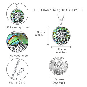 Highland Cow Necklace for Women 925 Sterling Silver Cow Pendant Jewelry Cow Gifts Unique Funny Birthday Gifts for Animal Cow Lover