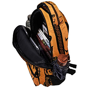 DJROW Ancient Greece Scene With Black Figure Pottery Ancient Greek Mythology Backpack Casual Sports Daypack Travel School Bag with Multiple Pockets for Men Women College