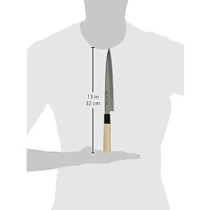 Happy Sales HSKN-3KN01, Set of 3 Japanese Sushi Chef Knives - Sashimi-Santoku-Nakiri Knife