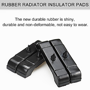 Rubber Radiator Insulator Pads for GM Buick Chevrolet GMC Pontiac 3 Core Radiator Cushions Support Mounts Replace 4012-326-681S