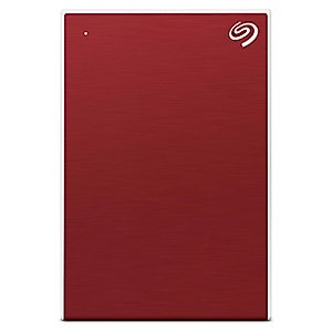 Seagate 2TB Backup Plus Slim USB 3.0 Portable 2.5 Inch External Hard Drive for PC and Mac (Red)