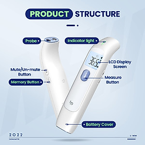 Forhead Thermometer Digital Baby Thermometer (Cream)