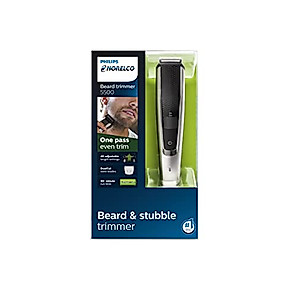 Philips Norelco Beard Trimmer and Hair Clipper Series 5500, electric, cordless, one pass beard trimmer and hair clipper with washable feature for easy clean - No blade oil needed - BT5511/49