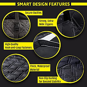 Meadowlark SUV Cargo Liner Dog Seat Covers, Double Stitched & Extra Padded, Water Repellant, Anti Shock, Non-Slip, Dog Car Seat Cover Trunk Mat, Dog Accessories, Pet Car Seat Protector for Fur & Mud