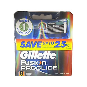 Gillette 50101-1 Fusion Proglide Mens Refill Cartridge Blades - 8 Count