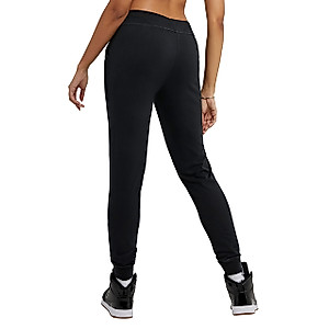 Champion Joggers, Lightweight, Comfortable Jersey Lounge Pants for Women, 29", Black, X-Large