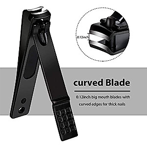 Nail Clippers Set, Toe Nail/Toenail Clippers and Fingernail Clippers for Men/Women/Kids,4 pic Nail Cutter Set Include Nail File Tweezer Gifts for Women and Men Mom