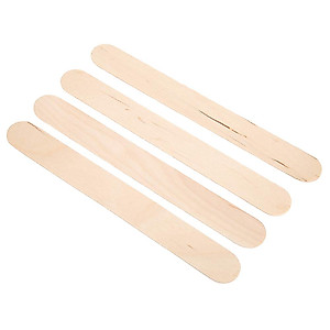 Wax Applicator Sticks, 100pcs Wooden Disposable Epilation Wax Tool Wax Waxing Wood Body Hair Removal Sticks Applicator Wax Spatulas Applicator for Mask Hair Remove Cream Ice Cream Stick
