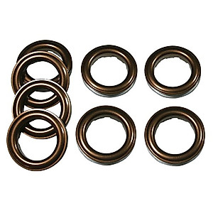 Home Sewing Depot Fast-Set Metal, Size #12 Grommet, 1 9/16", 8 Grommets Total, Antique Copper