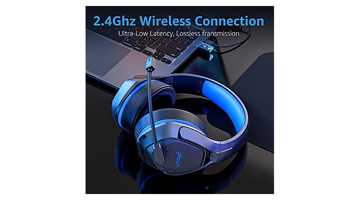 Picun PG-01 Wireless Gaming Headset - 3D Surround Sound