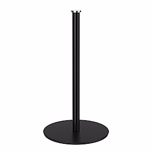 Black Paper Towel Holder Countertop - Free Standing Paper Towel Holder Stand for Kitchen Rolls, Non Slip Paper Towel Roll Holder, Modern Kitchen Countertop Organizer Fits Most Size Paper Roll