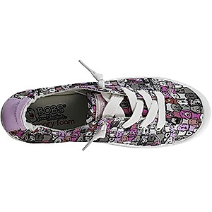 Skechers BOBS Women's Beach Bingo-Dog House Party Sneaker Lavender/Multi 9 Wide