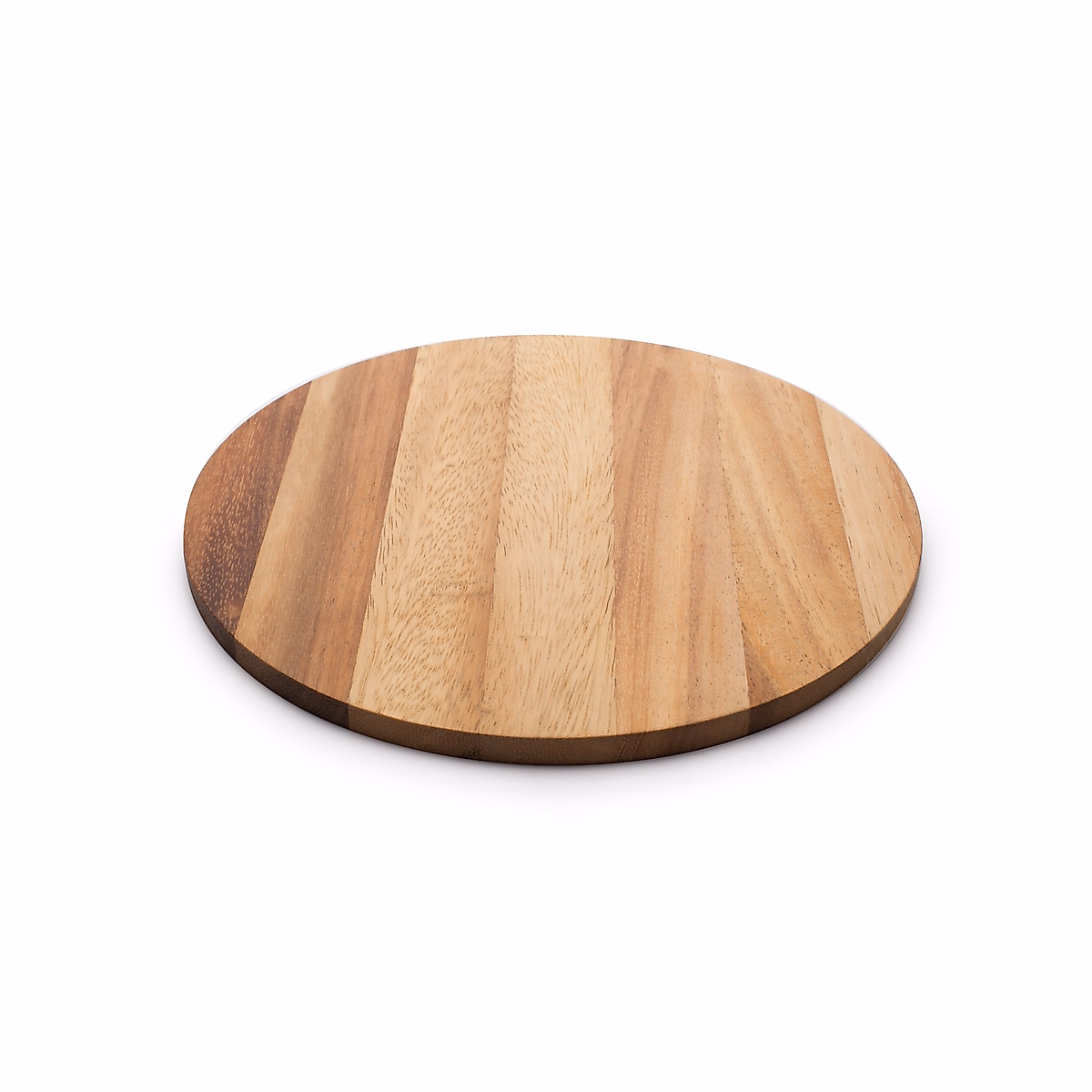 Ironwood Gourmet 28445 Multi-Use Circle Serving Board, Acacia Wood, 9 Inch Diameter