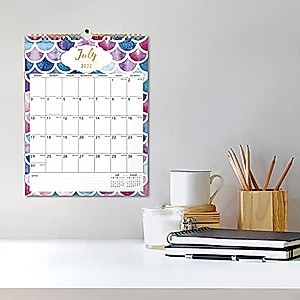 Calendar 2021-2022 - 18 Monthly Wall Calendar, 11'' x 8.5'', Jul. 2021 - Dec. 2022, Twin-Wire Binding, Ruled Blocks with Julian Dates, Vertical, Perfect for Planning and Organizing Home and Office