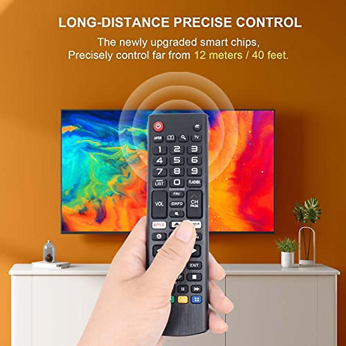 2 PC Universal Remote Control for LG Smart TV Remote Control,Compatible for All LCD LED 3D HDTV Smart TVs AKB75095307 AKB75375604 AKB74915305