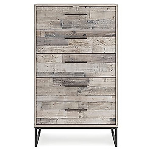 Signature Design by Ashley Neilsville 5 Drawer Chest, Light Brown