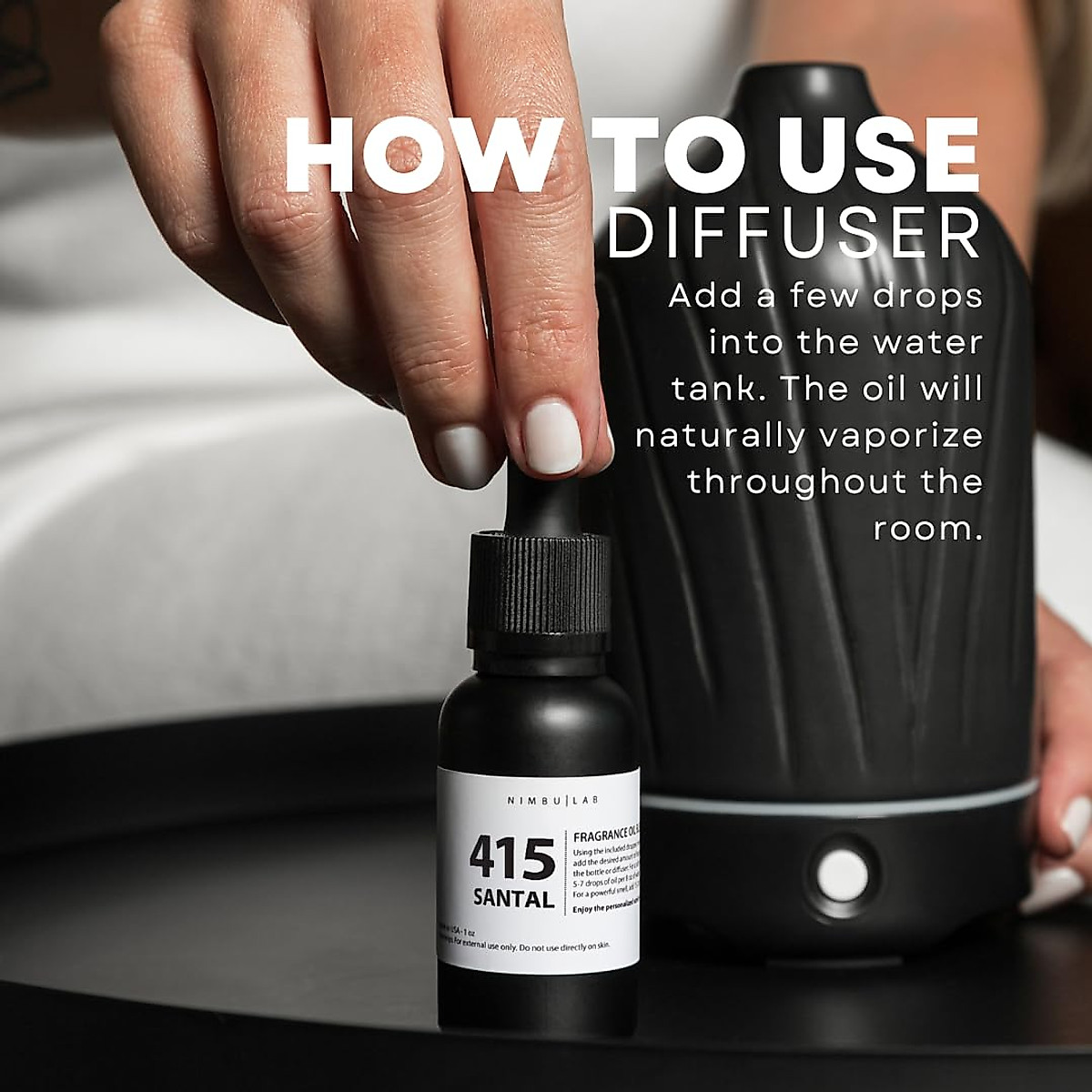 415 Santal The Luxurious Aroma of Santal and Sandalwood Essential Oil Blend for Home Diffusers - Indulge in The Exquisite Aroma and Elevate Your Diffuser Experience (1.0 Oz/30 Ml) - Nimbu Lab