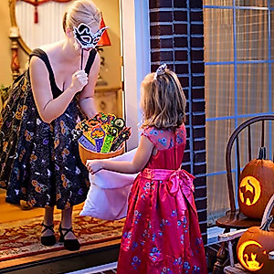 50 Pcs Halloween Bookmarks, Halloween Bookmark Ruler Pumpkins Ghost Skulls for Trick or Treat Prizes, Halloween Party Décor, Classroom Rewards, 10 Designs