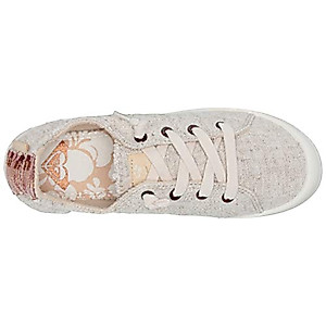 Roxy womens Bayshore Slip on Shoe Sneaker, Tan/Gold 20, 5.5 US