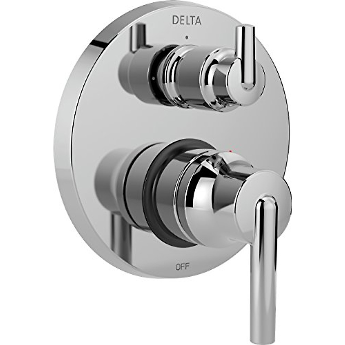 DELTA FAUCET T24859, Chrome Trinsic Contemporary Monitor 14 Series Valve Trim with 3-Setting Integrated Diverter