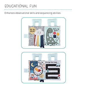 The Peanutshell Soft Cloth Busy Book for Toddlers | Toddler Travel Toys | Interactive Books for Toddlers