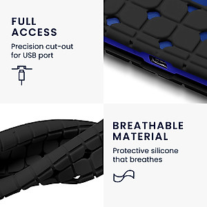 kwmobile Silicone Case Compatible with Samsung Portable SSD T5 - Case Protective Cover for SSD Drive - Black