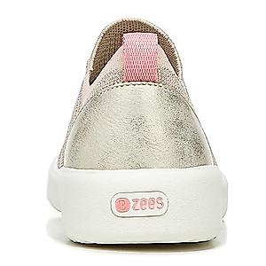 BZees Womens March On Slip-on Sneaker, Almond, 8 US