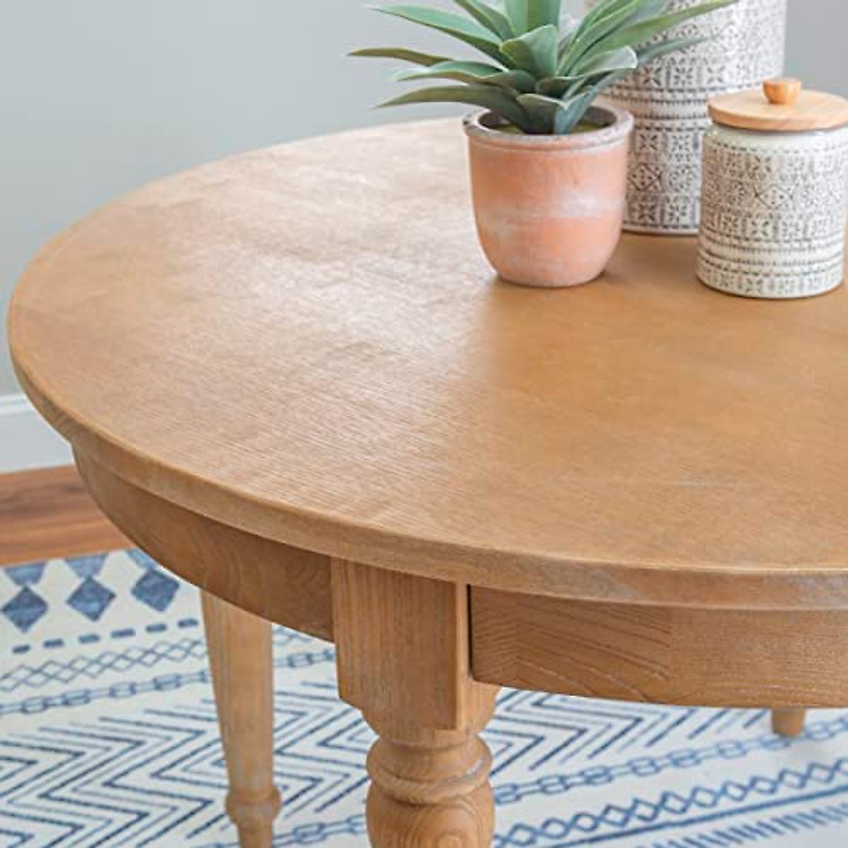 Linon Table, Light Natural Brown, 42 x 42 x 30