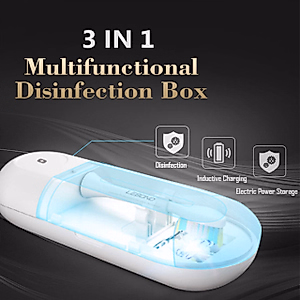 Sonic Electric Toothbrushes with Charging Case & Travel Case, LEBOND USB Inductive Rechargeable Electric Toothbrush with 3 Modes, Smart Timer and 2 Replacement Heads for Kids and Adults