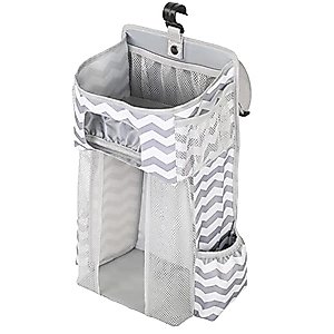 Hanging Changing Table Organizer Diaper Holder Cot Organizer for Crib Car Nursery Organizer for Bathroom, Children's Room, Nursery - Clear Window Caddy Hanger