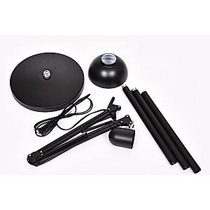 Metal Floor Lamp, Adjustable Architect Swing Arm Standing Lamp with Heavy Duty Base, Eye-Caring Reading/Drawing Lamp with On/Off Switch for Living Room, Bedroom, Study Room, Office