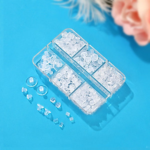 6 Styles Silicone Earring Backs for Studs, 600 Pieces Clear Soft Earring Backs Replacements Hypoallergenic Plastic Rubber Earring Backs Clutch Stoppers Kits for Fish Hook Hoops