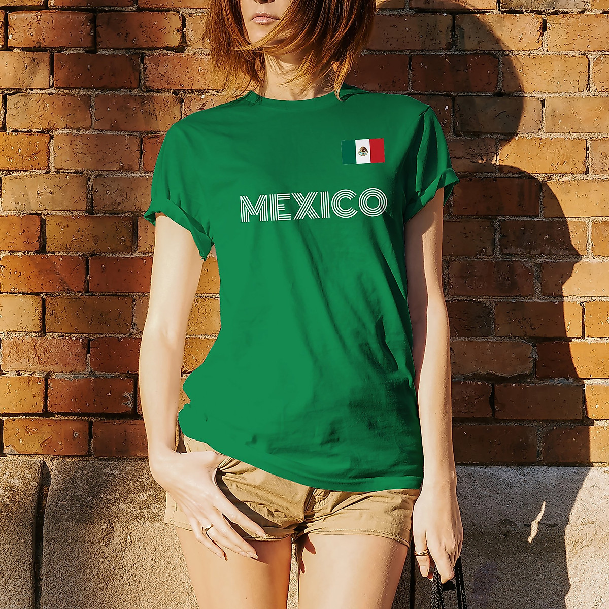 UGP Campus Apparel Mexico Soccer Jersey - Mexican International Futbol Team T Shirt - 2X-Large - Green