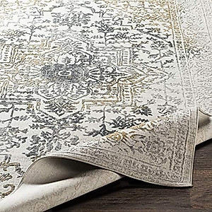 Artistic Weavers Cayla  Charcoal/Mustard Area Rug, 2'7" x 5'