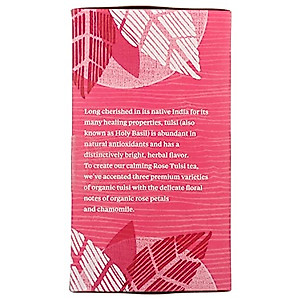 Allegro Tea, Organic Rose Tulsi Tea Bags, 20 ct