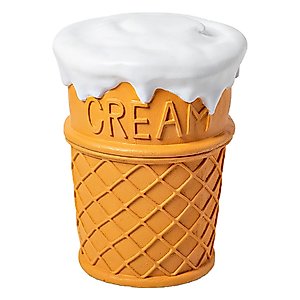 MEUMITY Simulated Food Stool, Fun Lightweight Food Shoe Changing Stool Decorative for Home (Ice Cream)