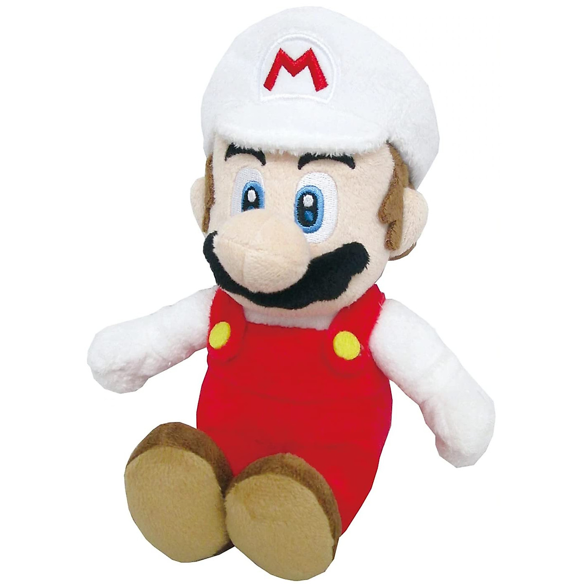 Little Buddy Super Mario All Star Collection 1420 Fire Mario Stuffed Plush, 9.5", Multicolor