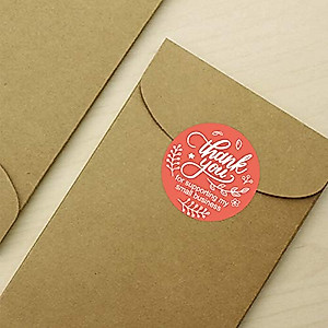 600PCS Thank You for Supporting My Small Business Stickers Labels for Handmade Shopping Small Shop Business Stickers 2 Inch 7 Designs