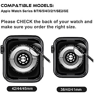 Designer Luxury Watch Band Compatible with Apple Watch 45mm 44mm 42mm 41mm 40mm 38mm, soft leather Replacement strap compatible with iWatch Series 8/7/6/5/4/3/2/1/SE2/SE for Women Men