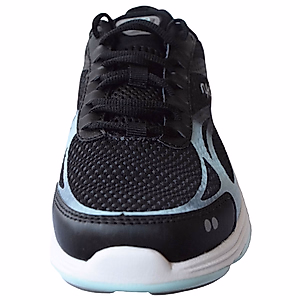 Ryka Women's Devotion Plus 2 Black/Mint Walking Shoe 7.5 M
