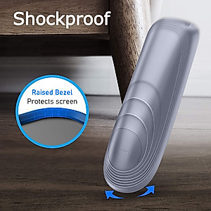 Fintie Protective Case for PS5 Media Remote - CaseBot Lightweight (Anti-Slip) Shockproof Silicone Cover for Sony PlayStation 5 Media Remote Controller, Lavender Gray