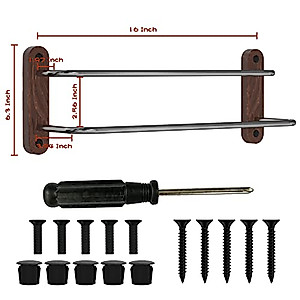 Bath Towel Bar 2 Pack,16 Inch Towel Racks for Bathroom Thicken Stainless Steel Towel Holder Wall Mounted Lavatory Bath Towel Shelf