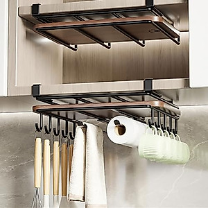 SUXINRY Space Saving Kitchen Storage Rack Convenient Hangings Rack Efficient Storage for Cutting Board and Mugs