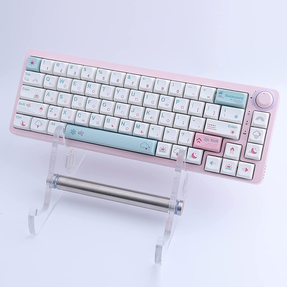JOMKIZ 132 Keys PBT Keycaps,Dye Sublimation XDA Profile Keycaps Customized ANSI Layout Keycaps Set Compatible with Cherry MX Switches Mechanical Keyboards