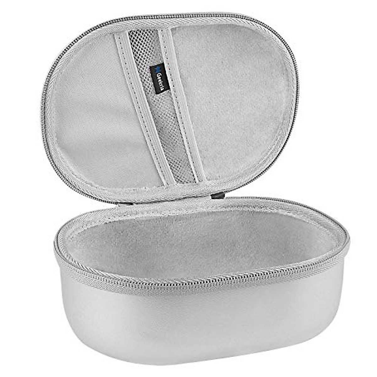 Geekria PRO Headphones Case Compatible with Sony WH-1000XM3, WH-1000XM4, WH-H910N Case, Replacement Hard Shell Travel Carrying Bag with Cable Storage (Silver)
