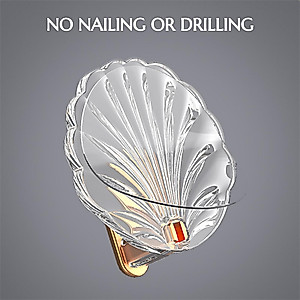 KINTEGOOD Decorative Wall Self Adhesive Hooks, Adhesive Wall Hooks for Hanging Heavy Duty, Over The Door Hooks Key Holder for Wall, Wall Hook Key Purse Hanger Door Hanger Hook (4pcs)