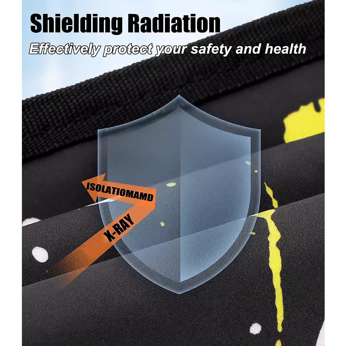 X-ray Radiation Lead Cap, 0.35mmpb Lead Equivalency, Adjustable X-ray Radiology Imaging Protection Lead Hat