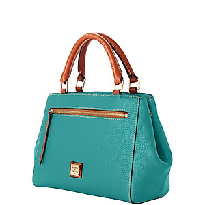 Dooney & Bourke Handbag, Pebble Grain Small Zip Satchel - Spearmint