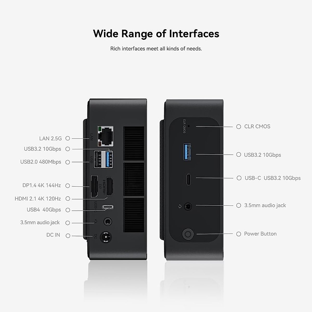 Beelink SER6 Mini Desktop PC with AMD Ryzen 9 6900HX 8C/16T, 16GB DDR5 500GB NVMe M.2 SSD, Triple Display Output, WiFi 6, 2.5G RJ45, Bluetooth 5.2 W-11 Gaming Mini Computer