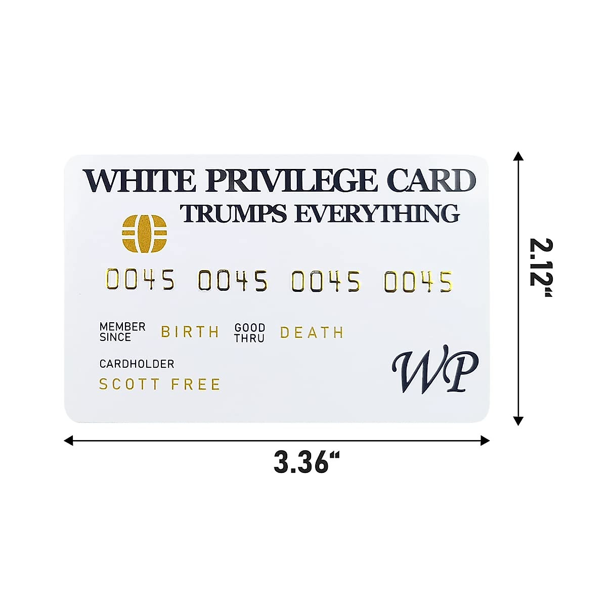 10Pcs White Privilege Cards Trumps Everything Joke Funny Card Inspirational Cards